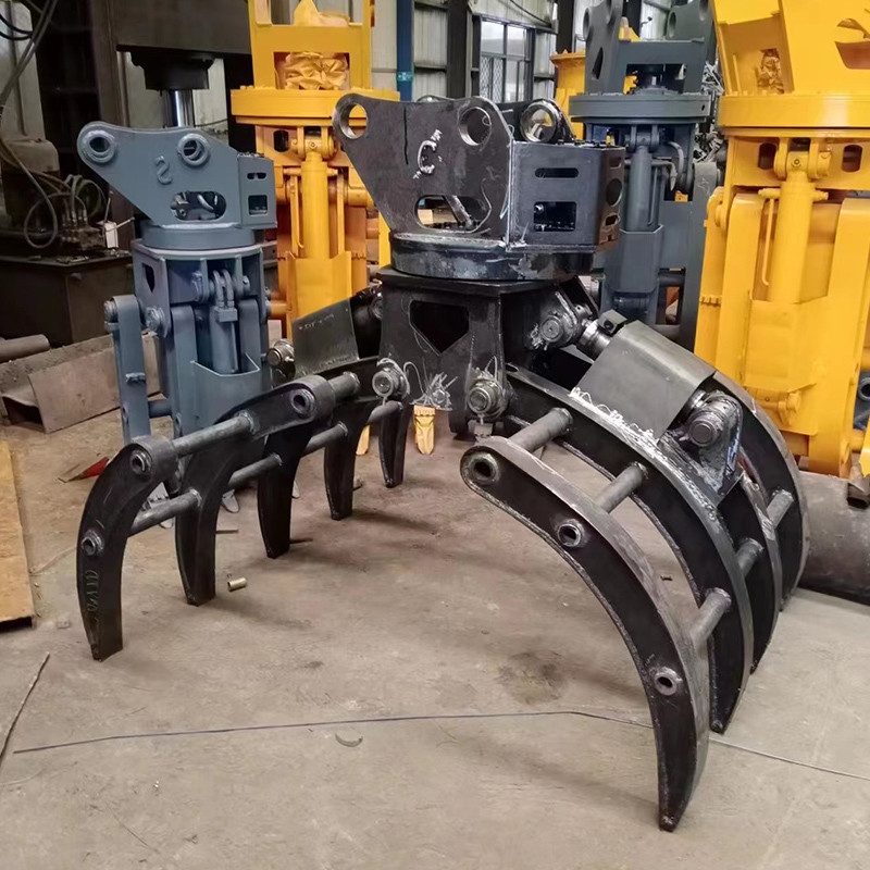 Load Wood with 360 Degree Rotary Hydraulic Sorting Grapple Mini ...